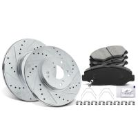 China Front Drilled Rotors & Ceramic Brake Pads for Honda Accord 2003-2017 Civic Acura for sale
