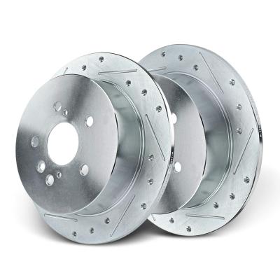 China Rear Drilled Brake Rotors for Toyota Sienna 2004-2010 V6 3.3L 3.5L for sale