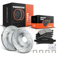 China Front Drilled Rotors & Ceramic Brake Pads for Buick Enclave Chevy GMC for sale