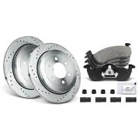China Rear Drilled Rotors & Ceramic Brake Pads for Ford Expedition Lincoin for sale