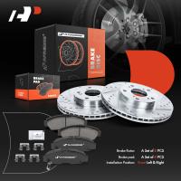 China Front Drilled Rotors & Ceramic Brake Pads for Honda Civic 06-10 Accord Acura CSX for sale