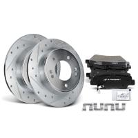 China Rear Drilled Rotors & Ceramic Brake Pads for Hyundai Elantra Kia Forte Koup Soul for sale