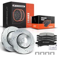 China Front Drilled Rotors & Ceramic Brake Pads for Buick Rainier Chevrolet GMC for sale