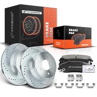 China Rear Drilled Rotors & Ceramic Brake Pads for Chevy Blazer S10 GMC Jimmy Isuzu for sale