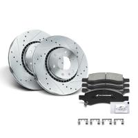 China Front Drilled Rotors & Ceramic Brake Pads for Buick Rainier Chevrolet GMC for sale