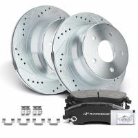 China Rear Drilled Rotors & Ceramic Brake Pads for Chevy Blazer S10 GMC Jimmy Isuzu for sale