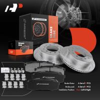 China Rear Drilled Rotors & Ceramic Brake Pads for Lexus GX470 Toyota 4Runner Sequoia for sale