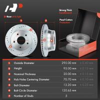 China Rear Drilled Rotors & Ceramic Brake Pads for Chevy Blazer S10 GMC Jimmy Isuzu for sale
