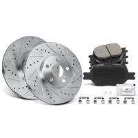 China Front Drilled Rotors & Ceramic Brake Pads for Toyota Celica 00-05 tC 05-10 for sale