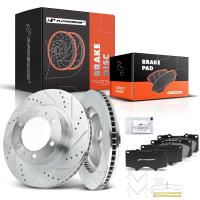 China Front Drilled Rotors & Ceramic Brake Pads for Toyota 4Runner FJ Cruiser for sale