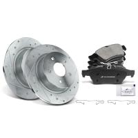China Rear Drilled Rotors & Ceramic Brake Pads for Ford C-MAX Escape Transit Connect for sale