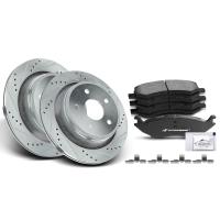 China Rear Drilled Rotors & Ceramic Brake Pads for Chrysler Aspen Dodge Ram for sale