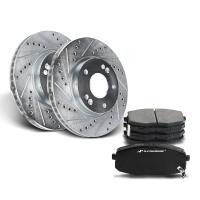 China Front Drilled Rotors & Ceramic Brake Pads for Kia Forte Koup Forte5 for sale