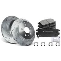 China Rear Drilled Rotors & Ceramic Brake Pads for Chevrolet Equinox GMC Terrain for sale