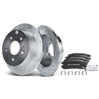 China Rear Drilled Rotors & Ceramic Brake Pads for Mitsubishi Eclipse 2006-2012 Galant for sale