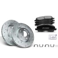 China Front Drilled Rotors & Ceramic Brake Pads for Jeep Compass Chrysler Sebring Dodge for sale