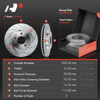China Front Drilled Rotors & Ceramic Brake Pads for Chevrolet Impala Buick for sale