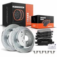 China Rear Drilled Rotors & Ceramic Brake Pads for Honda Odyssey 2002-2004 V6 3.5L for sale