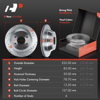 China Rear Drilled Rotors & Ceramic Brake Pads for Chevrolet Buick GMC Isuzu Olds Saab for sale