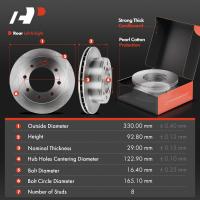 China Rear Disc Brake Rotors & Ceramic Brake Pads for Chevy Silverado 2500 3500 HD GMC for sale