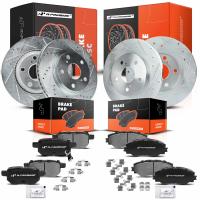 China Front & Rear Drilled Rotors & Ceramic Brake Pads for Scion xB 2008-2015 for sale