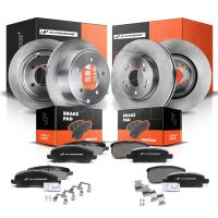 China Front & Rear Disc Brake Rotors & Ceramic Brake Pads for Chrysler 200 11-14 Dodge for sale