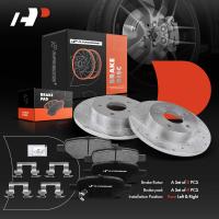 China Rear Drilled Rotors & Ceramic Brake Pads for Chevrolet Cobalt Pontiac for sale