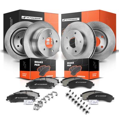 China Front & Rear Disc Brake Rotors & Ceramic Brake Pads for Chevy Blazer S10 GMC for sale