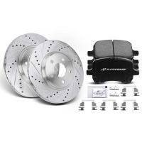 China Front Drilled Rotors & Ceramic Brake Pads for Chevrolet Cobalt Pontiac for sale