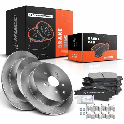 China Rear Disc Brake Rotors & Ceramic Brake Pads for Lexus RX350 RX450h Toyota Sienna for sale