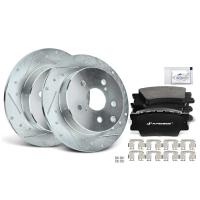 China Rear Drilled Rotors & Ceramic Brake Pads for Toyota RAV4 2006-2018 Lexus HS250h for sale