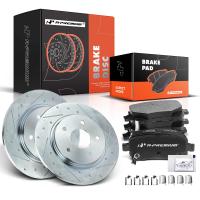 China Rear Drilled Rotors & Ceramic Brake Pads for Chrysler Town & Country Dodge VW for sale