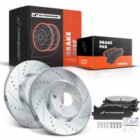 China Front Drilled Rotors & Ceramic Brake Pads for Lexus ES350 07-18 ES300h Toyota for sale