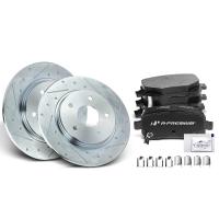 China Rear Drilled Rotors & Ceramic Brake Pads for Chrysler Town & Country Dodge VW for sale