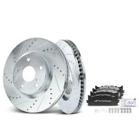 China Front Drilled Rotors & Ceramic Brake Pads for Lexus ES350 07-18 ES300h Toyota for sale