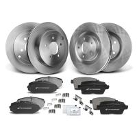 China Front & Rear Disc Brake Rotors & Ceramic Brake Pads for Ford Edge Lincoln 07-10 for sale