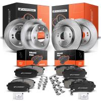 China Front & Rear Disc Brake Rotors & Ceramic Brake Pads for Hyundai Elantra 11-12 for sale