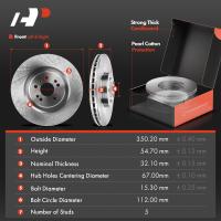 China Front & Rear Disc Brake Rotors & Ceramic Brake Pads for Mercedes-Benz GL320 R350 for sale