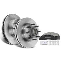 China Front Disc Brake Rotors & Ceramic Brake Pads for Ford E-150 E-350 Super Duty for sale