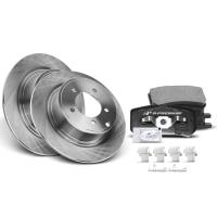 China Rear Disc Brake Rotors & Ceramic Brake Pads for Jeep Patriot Mitsubishi Lancer for sale