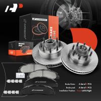 China Front Disc Brake Rotors & Ceramic Brake Pads for Ford E-150 E-350 Super Duty for sale