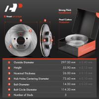 China Front Disc Brake Rotors & Ceramic Brake Pads for Chrysler 300M 99-04 Concorde for sale