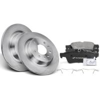 China Rear Disc Brake Rotors & Ceramic Brake Pads for Saab 9-3 2004-2011 9-3X L4 2.0L for sale