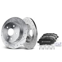 China Rear Drilled Rotors & Ceramic Brake Pads for Buick Regal Chevrolet Malibu for sale