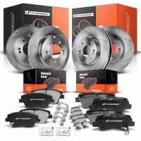 China Front & Rear Disc Brake Rotors & Ceramic Brake Pads for Kia Optima Hyundai for sale