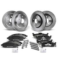 China Front & Rear Disc Brake Rotors & Ceramic Brake Pads for Jeep Grand Cherokee 05-10 for sale