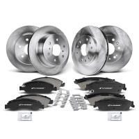 China Front & Rear Disc Brake Rotors & Ceramic Brake Pads for Chevy Silverado 1500 GMC for sale