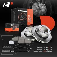 China Rear Disc Brake Rotors & Ceramic Brake Pads for Ram 2500 3500 2011-2018 Dodge for sale