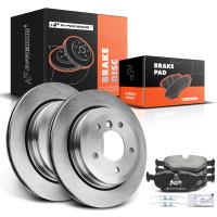 China Rear Disc Brake Rotors & Ceramic Brake Pads for BMW 325xi 01-05 E46 L6 2.5L AWD for sale