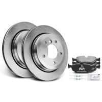 China Rear Disc Brake Rotors & Ceramic Brake Pads for BMW 325xi 01-05 E46 L6 2.5L AWD for sale
